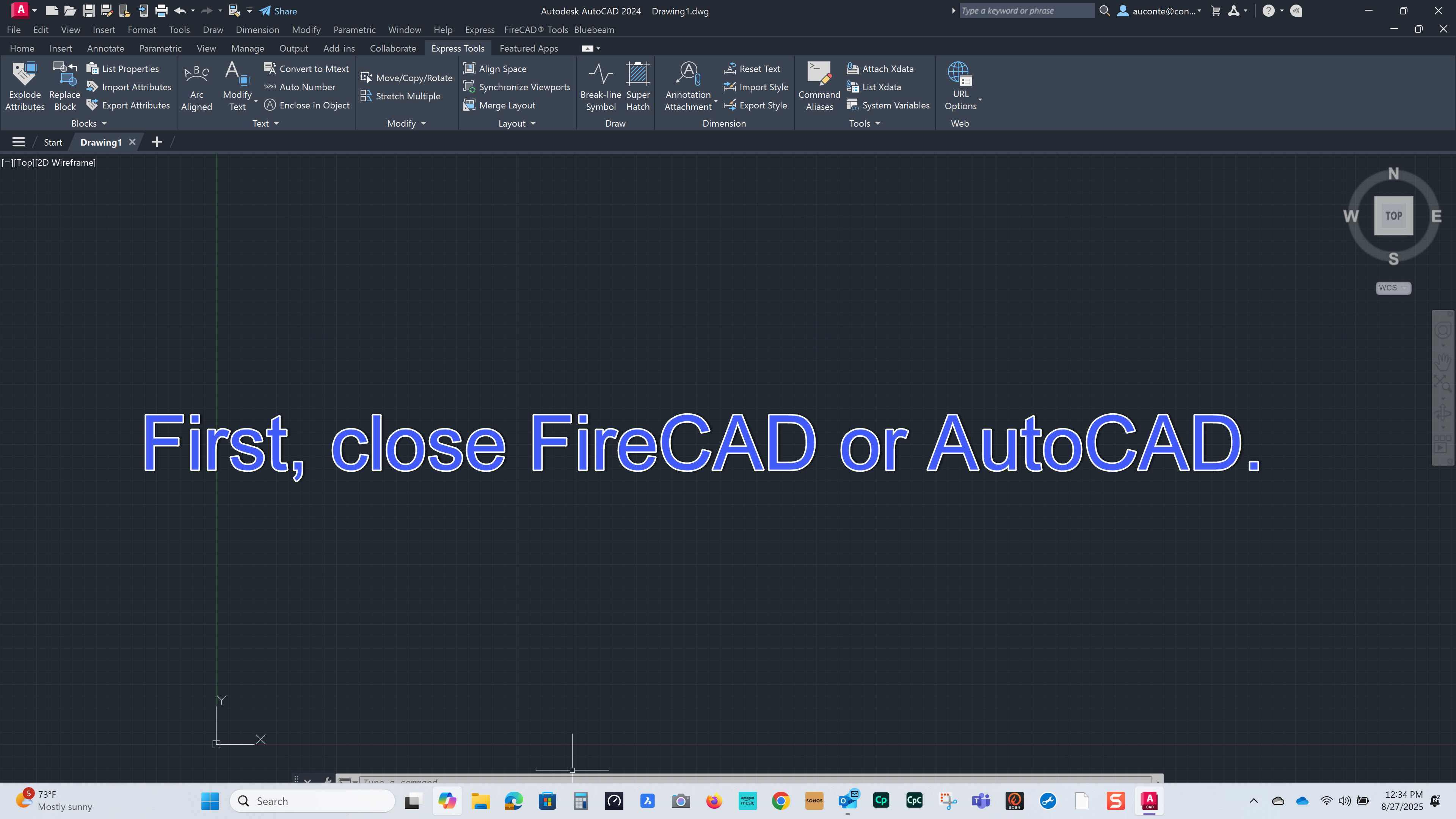 FireCAD Palette disappears and cannot be found. – Support
