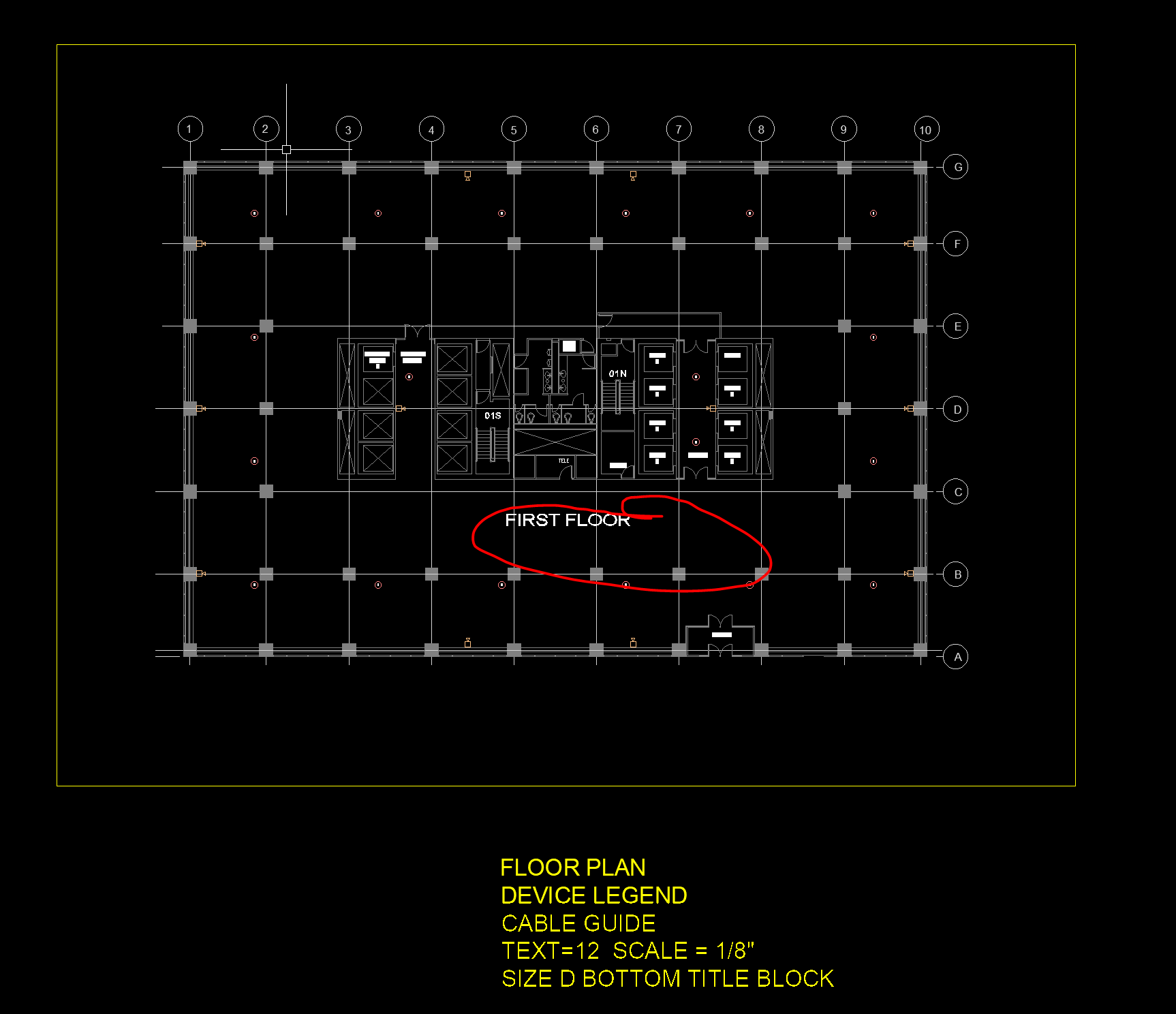 Creating a project drawing using the FireCAD provided basic templates ...